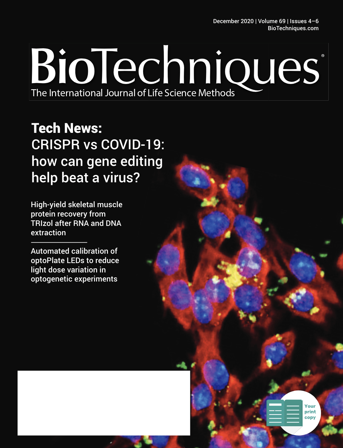 October 2020 - Vol. 69 No. 4 - BioTechniques