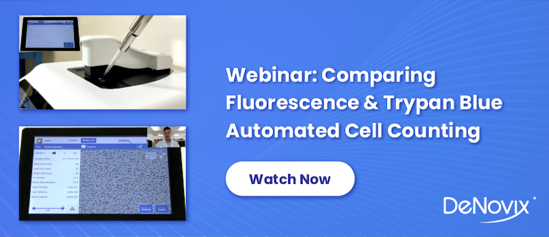 Webinar: Comparing fluorescence and trypan blue automated cell counting ...